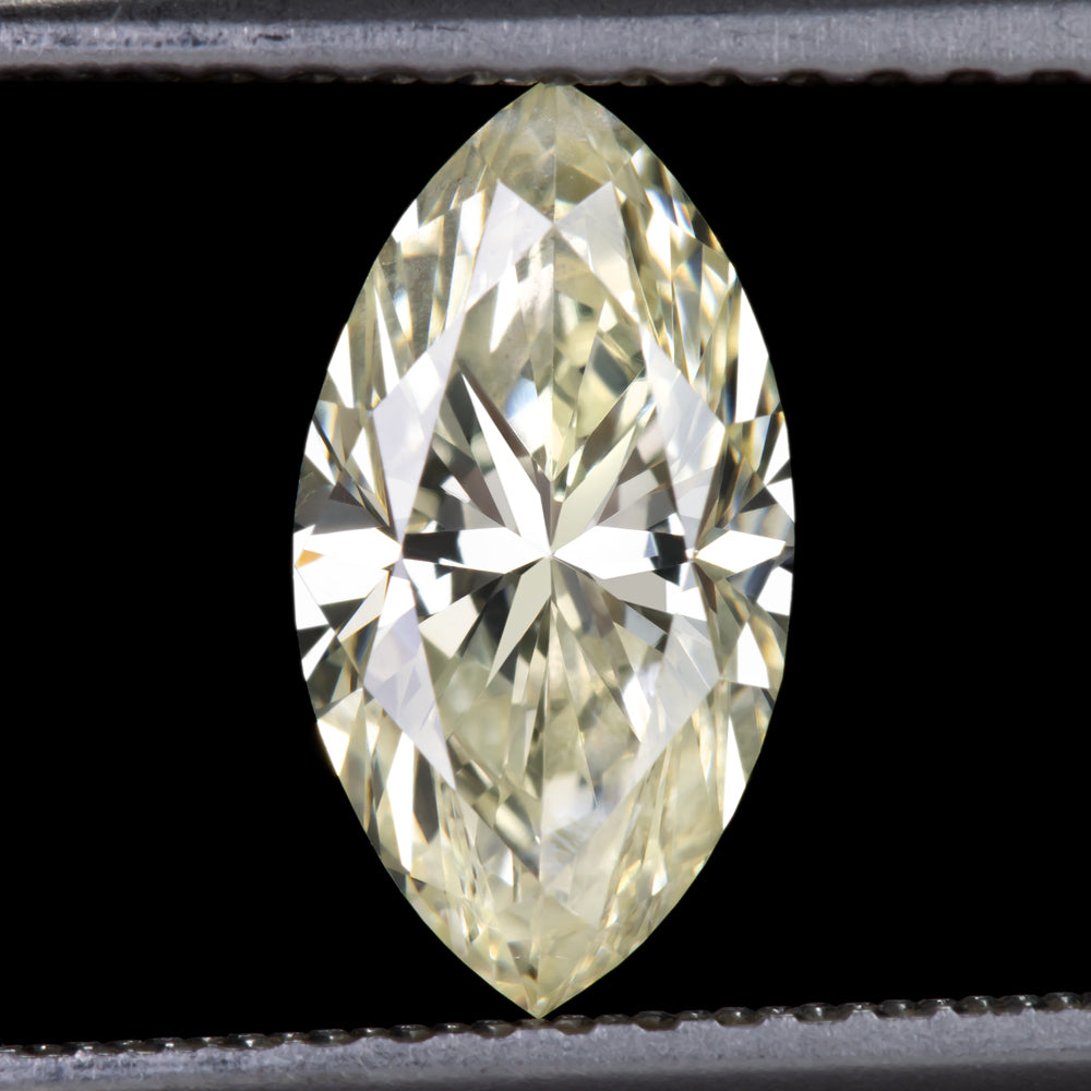 1.14ct LIGHT YELLOW SI2 NATURAL DIAMOND MARQUISE SHAPE CUT LOOSE ENGAGEMENT