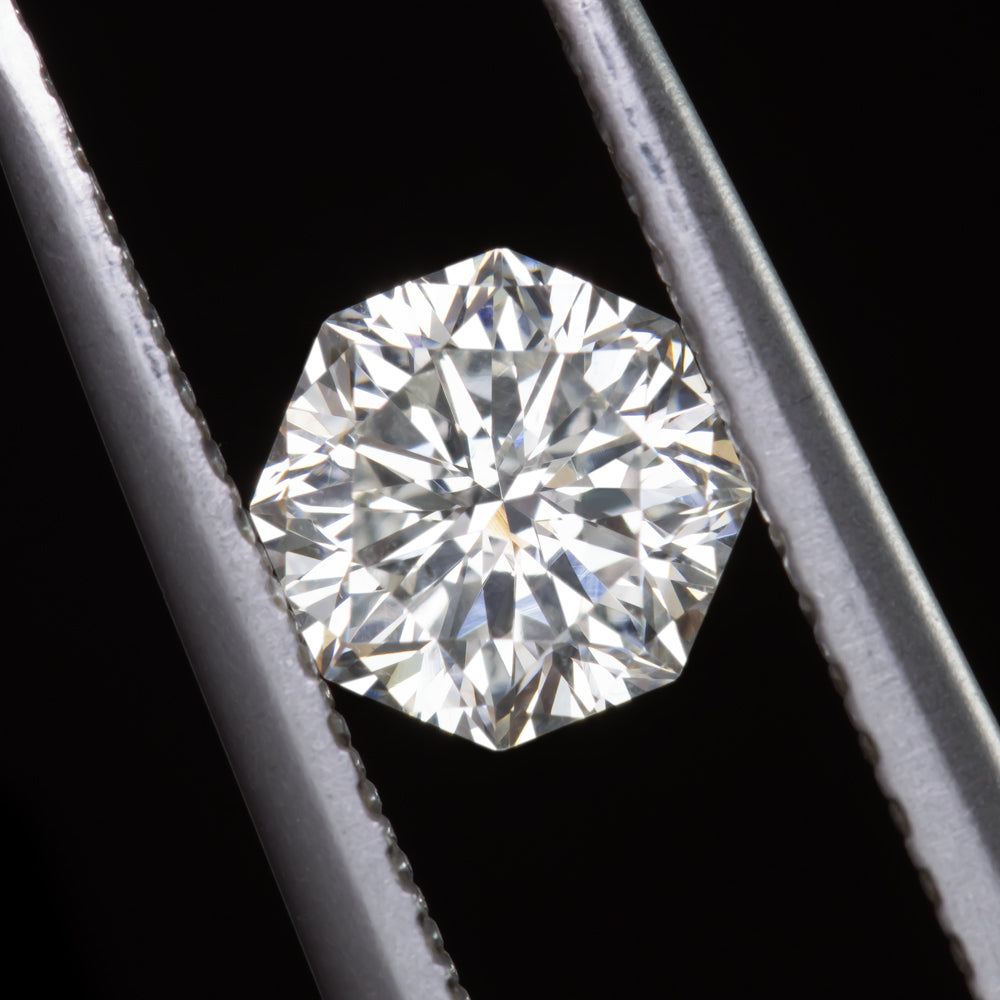 0.72ct GIA CERTIFIED DIAMOND OCTAGON FLANDERS CUT J SI1 LOOSE NATURAL ...