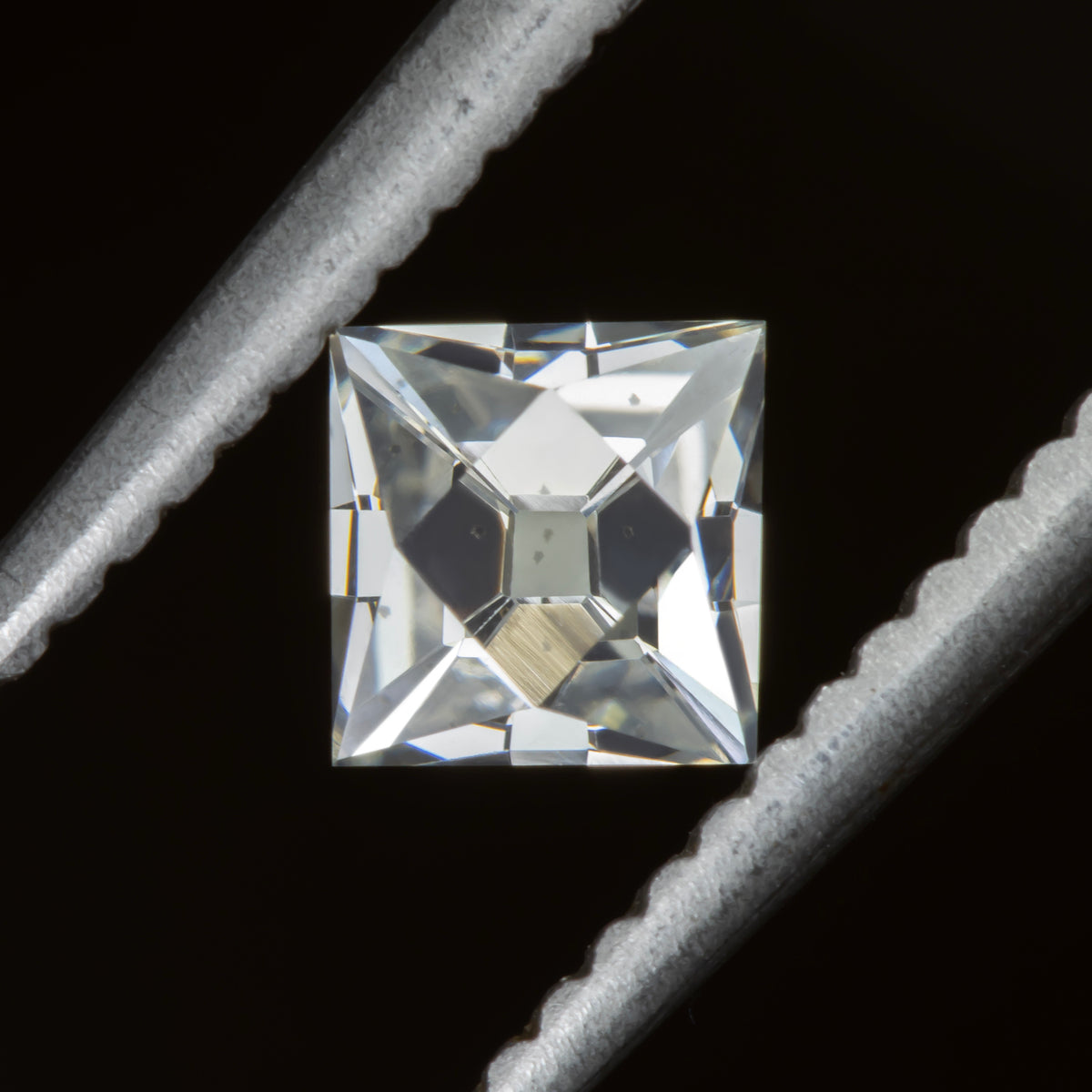 1/2 CARAT ANTIQUE FRENCH CUT DIAMOND H SI2 NATURAL SQUARE SHAPE ESTATE ...