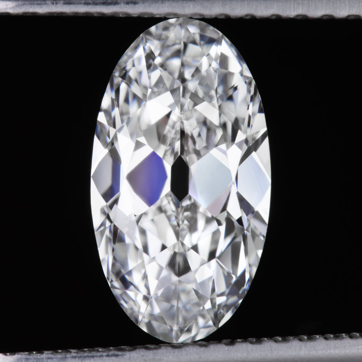 1.61ct MOVAL SHAPE LAB CREATED DIAMOND E VS1 VINTAGE STYLE LOOSE ...