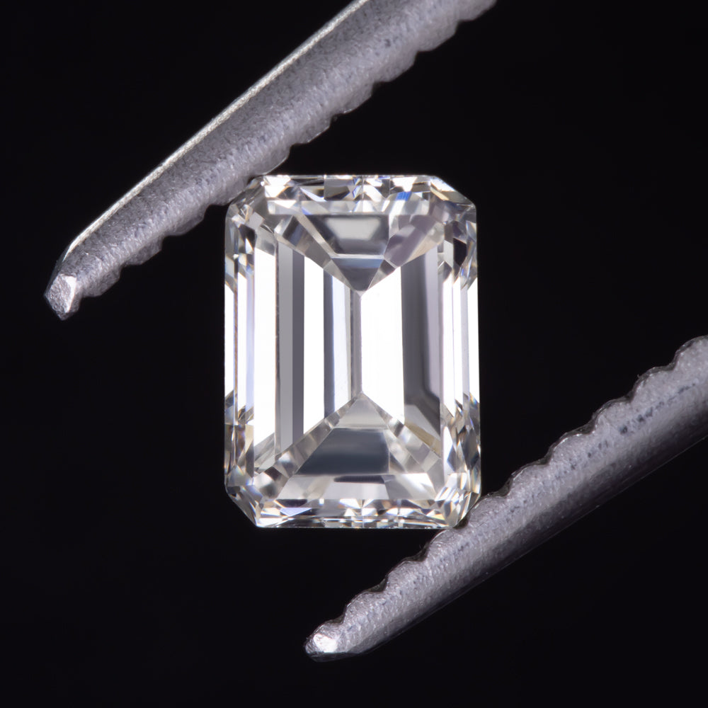 0.46ct EMERALD CUT LOOSE DIAMOND I-J VS2 LOOSE NATURAL STEP CUT ...
