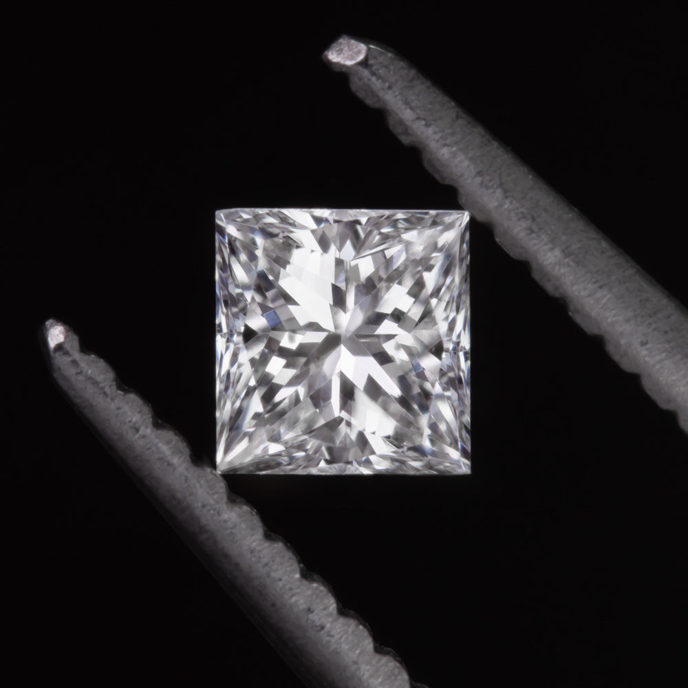 0.35ct PRINCESS CUT DIAMOND E-F SI2 LOOSE NATURAL SQUARE SHAPE 1/3ct ...