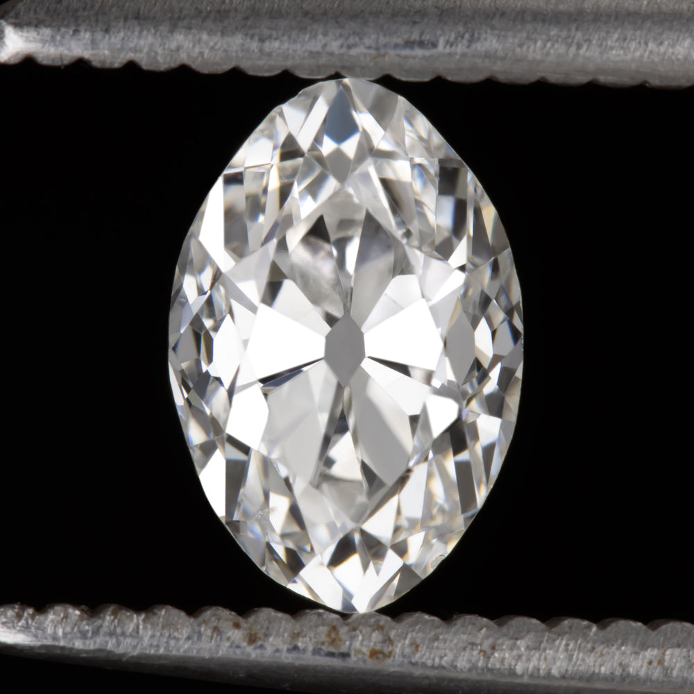 1.18ct ANTIQUE MOVAL CUT DIAMOND E-F SI1 LOOSE NATURAL MARQUISE OVAL ...