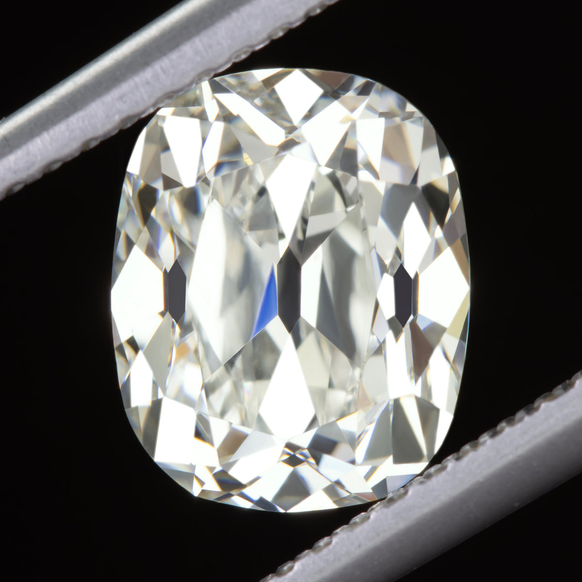 2.05ct OLD MINE CUT DIAMOND GIA CERTIFIED L VVS2 ELONGATED CUSHION ...