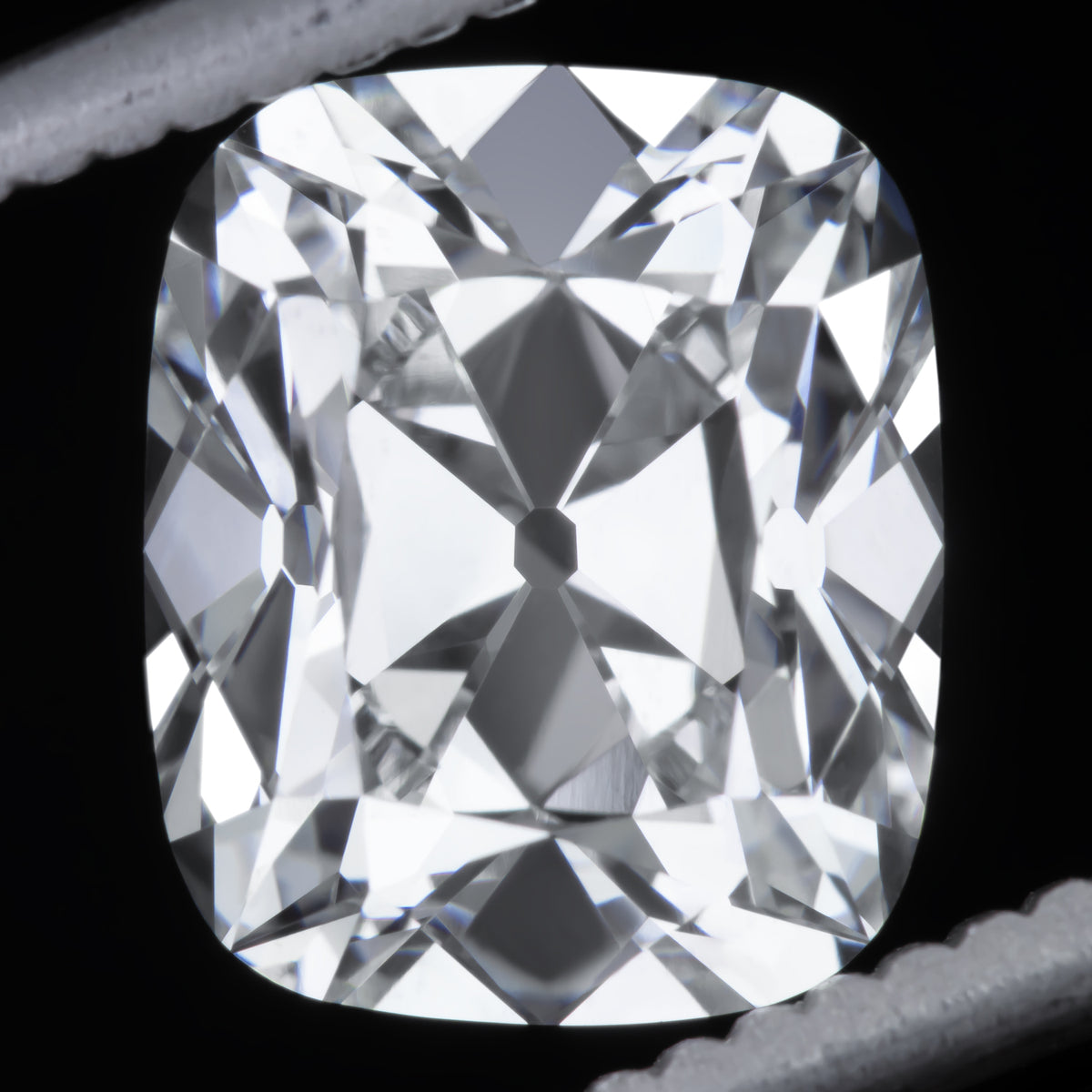 3.07ct OLD MINE CUT LAB CREATED DIAMOND CERTIFIED F VS2 CUSHION ...