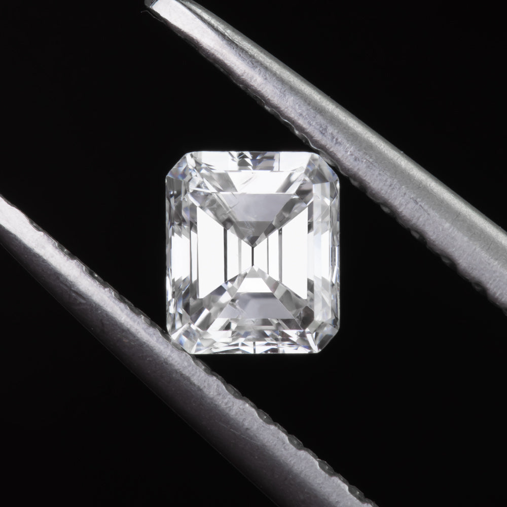 0.34ct VINTAGE EMERALD CUT DIAMOND LOOSE SQUARE CARRE CUT NATURAL 1/3 CARAT