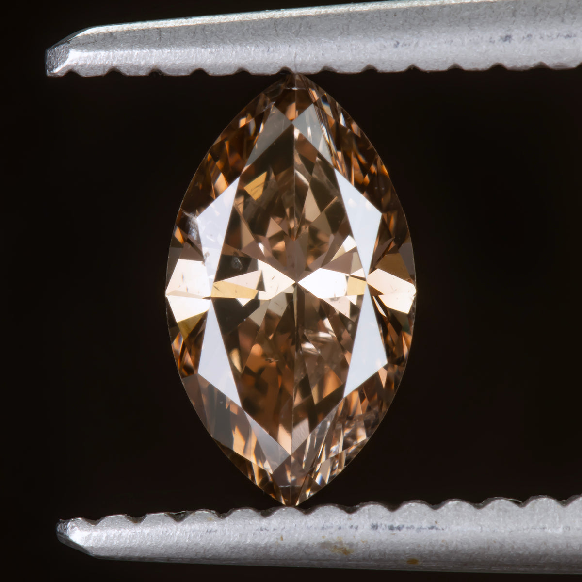 0.63c LOOSE DIAMOND FANCY BROWN COGNAC SI2 MARQUISE SHAPE CUT ...