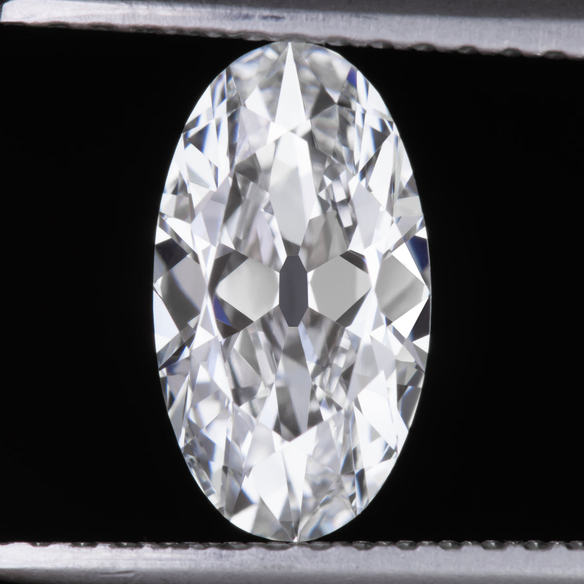 1.12ct MOVAL CUT LAB CREATED DIAMOND CERTIFIED E VVS VINTAGE STYLE ...
