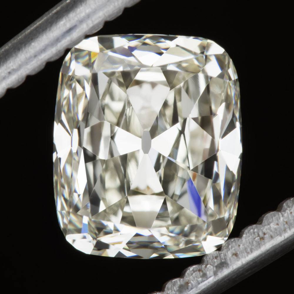 1.81ct VS2 OLD MINE CUT DIAMOND ANTIQUE ELONGATED CUSHION BRILLIANT ...