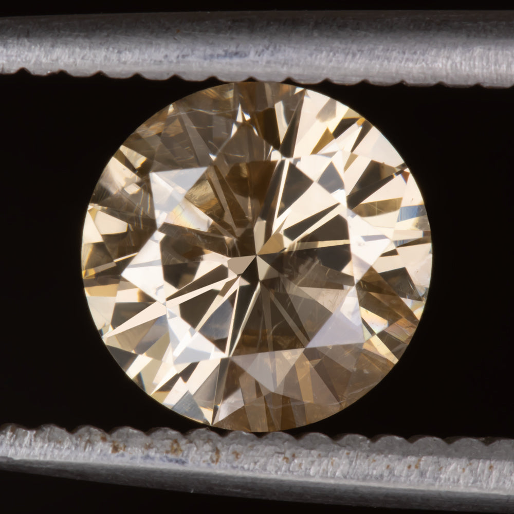 1.36ct FANCY COGNAC DIAMOND C4 BROWN CHAMPAGNE NATURAL ROUND BRILLIANT ...