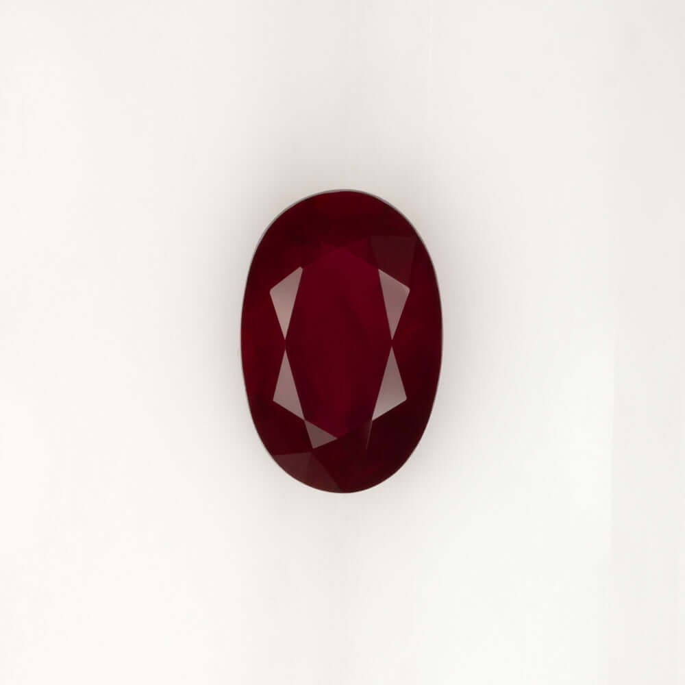 1.83ct RICH RED NATURAL RUBY LOOSE GEMSTONE OVAL SHAPE CUT EARTH MINED ...