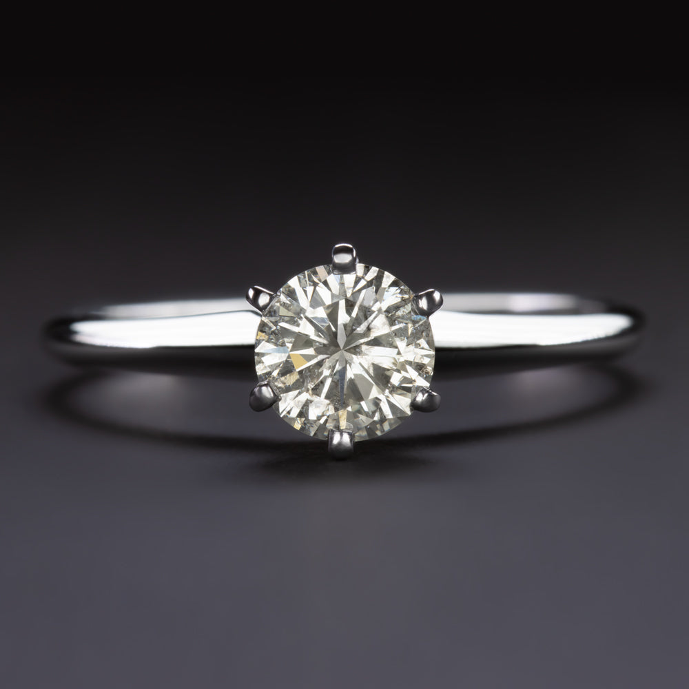 3/4 CARAT VERY GOOD CUT DIAMOND ENGAGEMENT RING ROUND BRILLIANT CUT ...