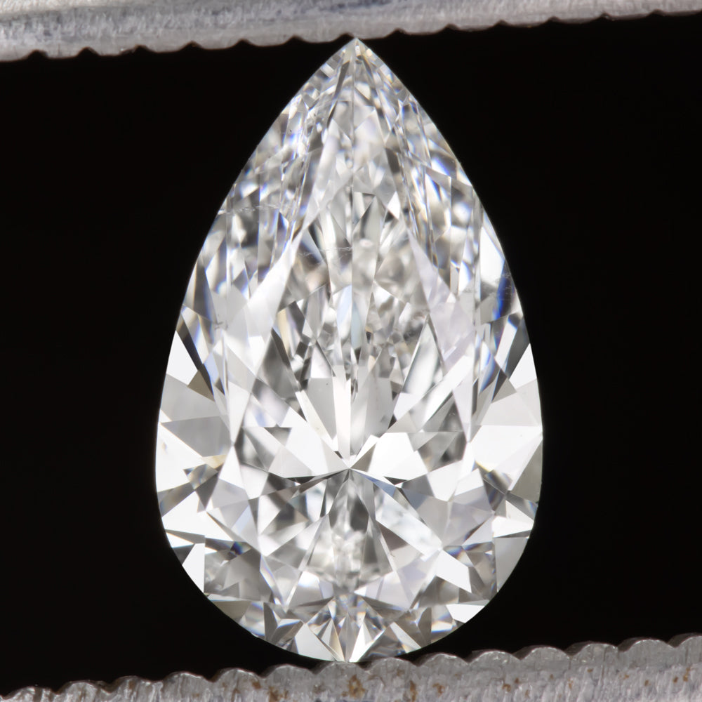 1.30ct PEAR SHAPE DIAMOND GIA CERTIFIED H SI1 LOOSE NATURAL TEARDROP ...