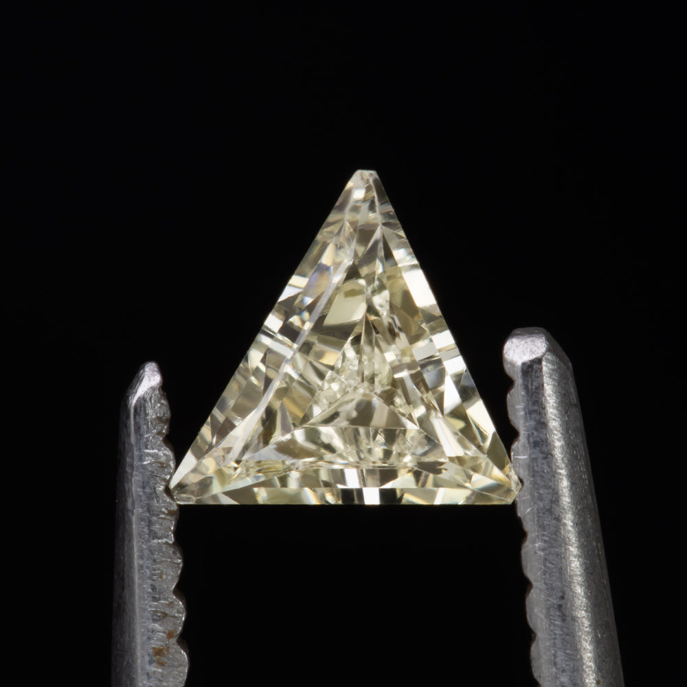 TRILLION CUT LOOSE DIAMOND FANCY LIGHT YELLOW VS2 NATURAL TRIANGLE ...