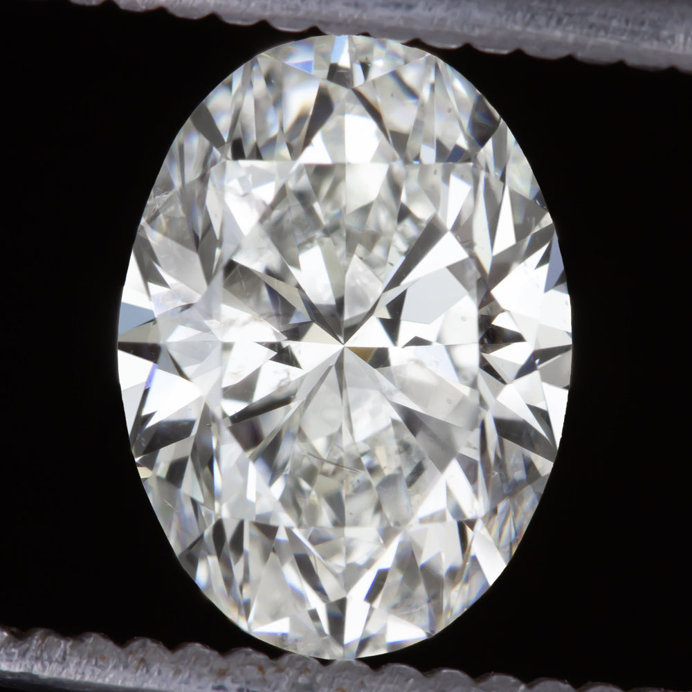 2.01ct CERTIFIED G SI2 OVAL SHAPE CUT DIAMOND LOOSE NATURAL ENGAGEMENT ...