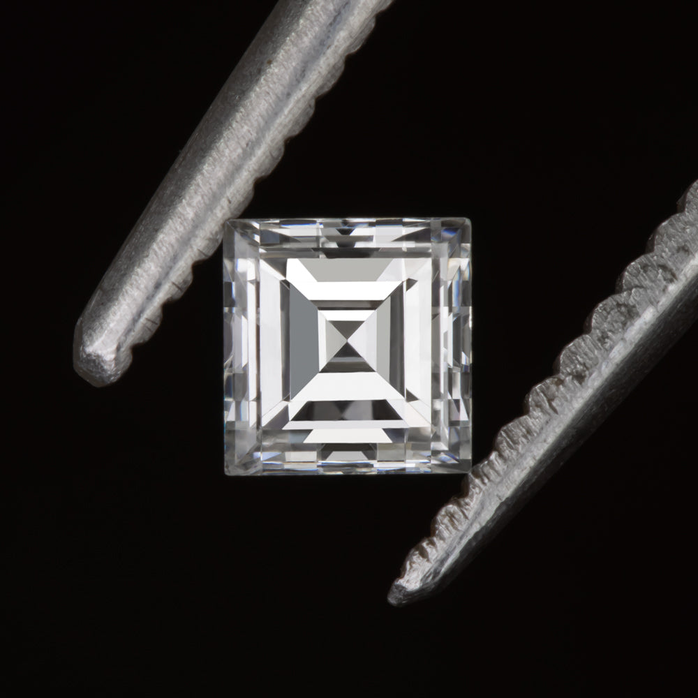CARRE CUT LOOSE DIAMOND 0.34ct GIA CERTIFIED E VS1 SQUARE BAGUETTE ...