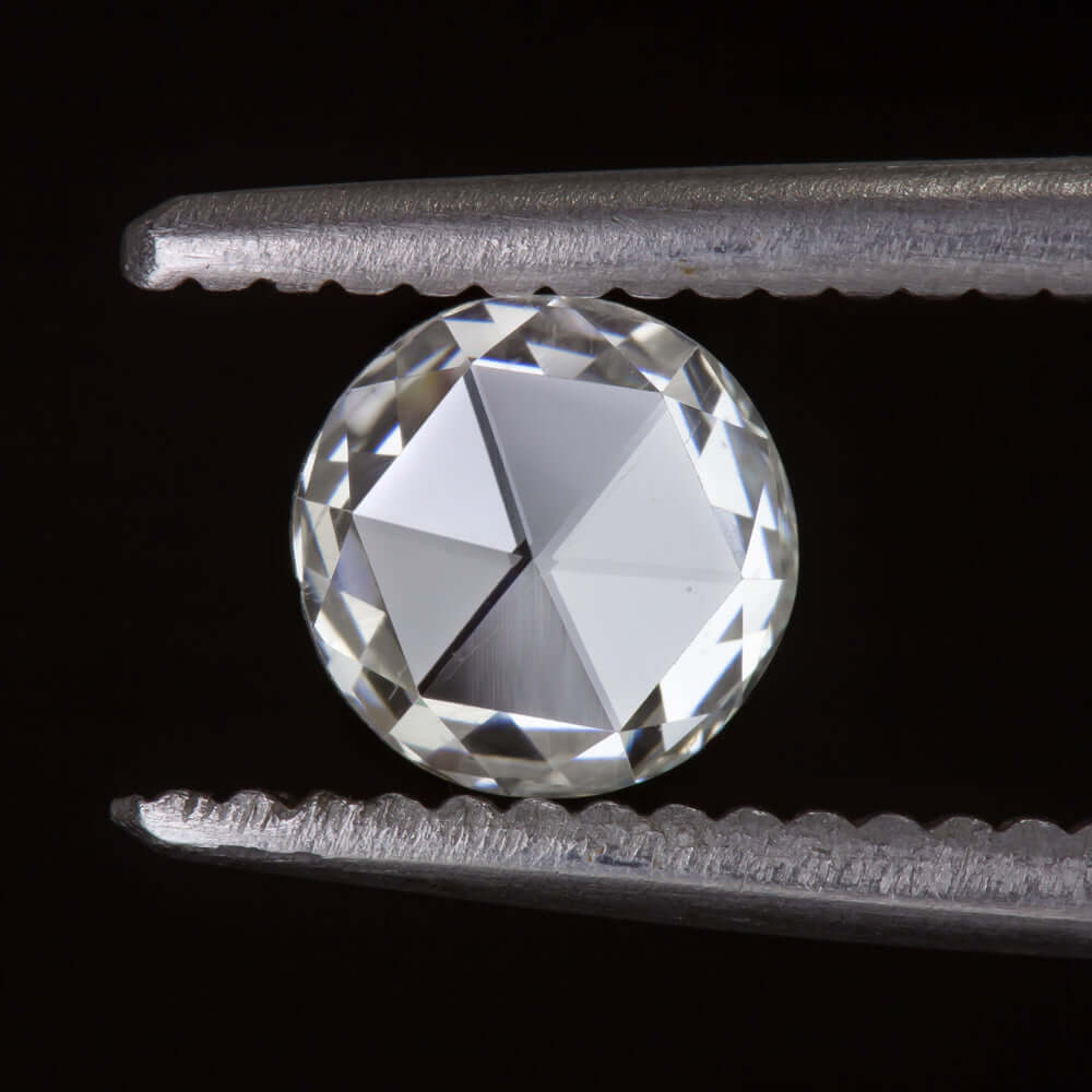 0.58ct H SI1 5.7mm ROUND ROSE CUT DIAMOND LOOSE NATURAL 1/2 CARAT ...